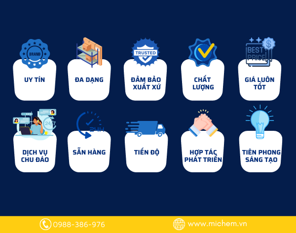 [Infographic] 10 Lý Do Mua Hóa Chất Michem